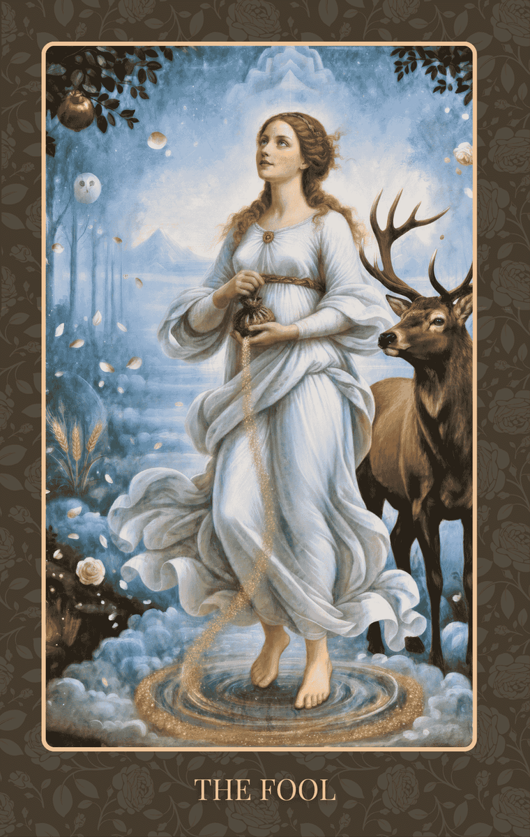 Goddess Tarot-The Fool：Awakening the Divine Feminine at the Start of t ...