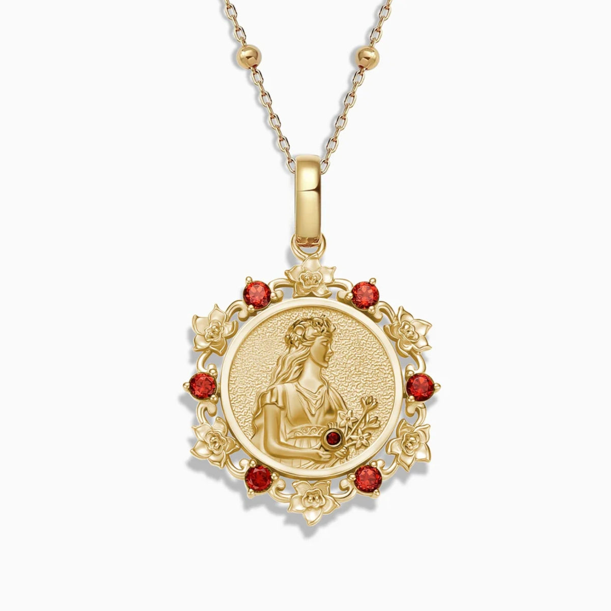 Persephone Spring Necklace - Gold Greek Goddess Jewelry | VidaWheel ...
